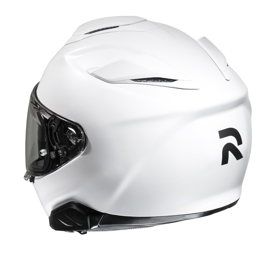 M 58 RPHA 71 GLOSS WHITE MOTORCYCLE SAFETY CRASH HELMET LID ECE 22.06 ...