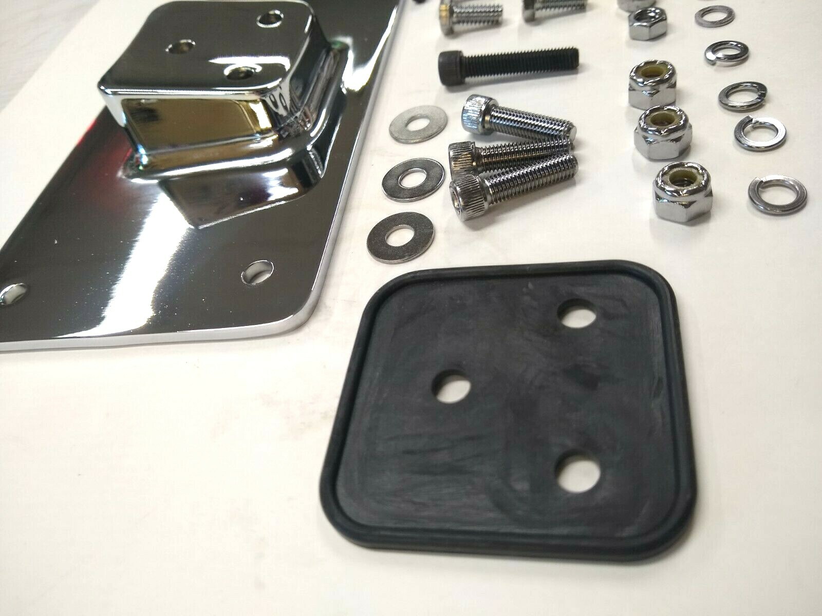 Lay Down License Plate Mount Backing Plate Kit For Harley Big Twin ...