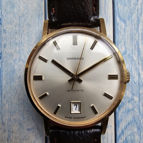 Vintage 9k Solid Gold Garrard Automatic Men's Watch 9ct | eBay UK