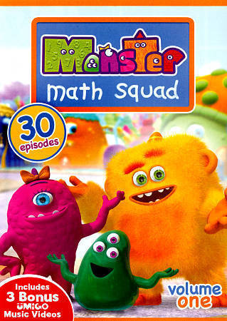 Monster Math Squad, Vol. 1 (DVD, 2014, 3-Disc Set) for sale online | eBay