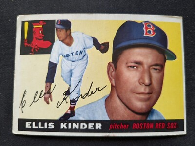 1955 Topps Baseball Card # 115 Ellis Kinder - Boston Red Sox (VG/EX) | eBay