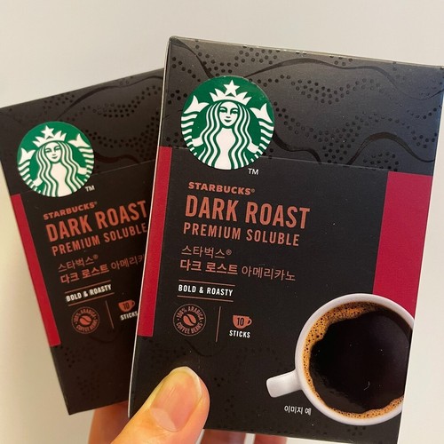 Starbucks Instant Coffee Packet 10+10 Count Dark Roast Arabica Fine ...