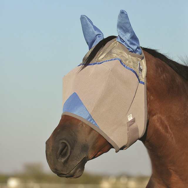 SM Horse Arab Cashel Protection Pattern Crusader Fly Mask W/ Ears ...