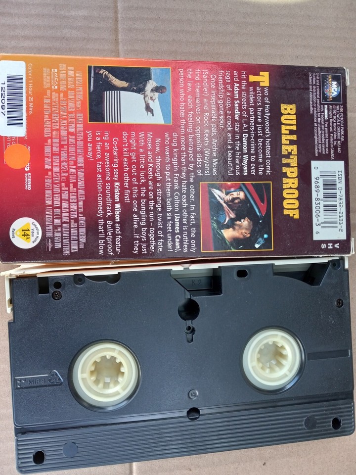 VHS Tape Bulletproof Damon Wayans Adam Sandler 96898300636| eBay