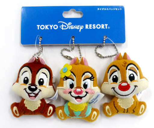 Plush Chip Dale Clarice Badge Set Disney Tokyo Resort Limited | eBay