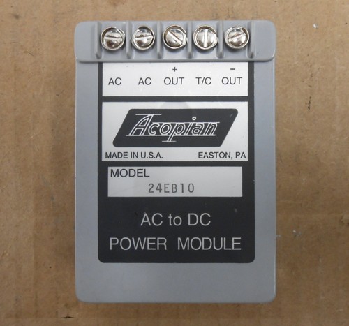 ACOPIAN AC TO DC POWER MODULE MODEL 24EB10 | eBay