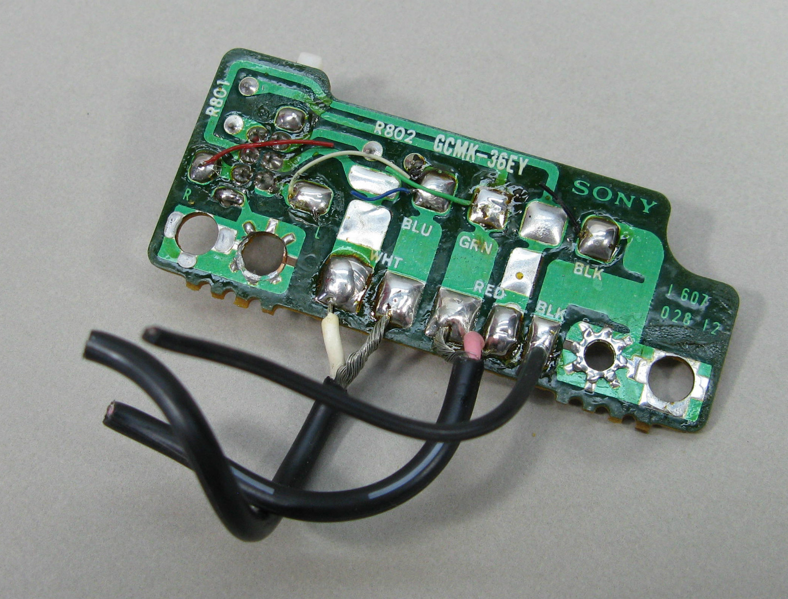 Rare Sony PS-FL3 Turntable REPAIR PART - Tonearm Wiring Board PCB 1-607 ...