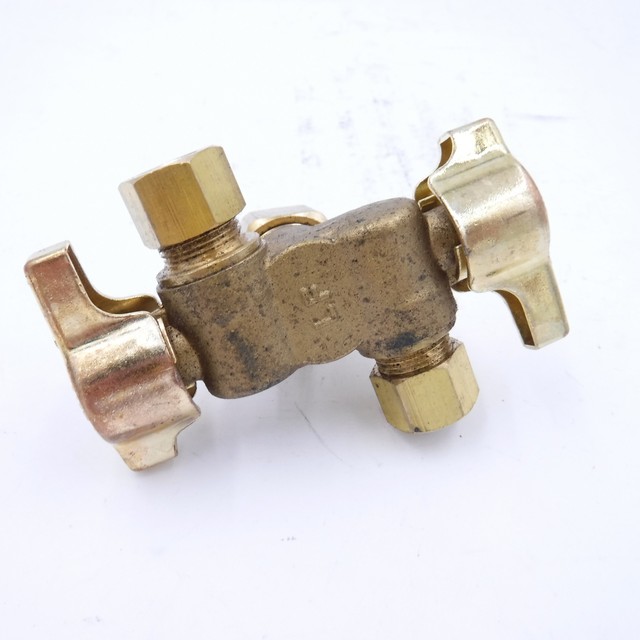 Legend Valve T-598nl Dual Handle Outlet 1/4 Turn Stop 114-631nl 5/8"x3 ...