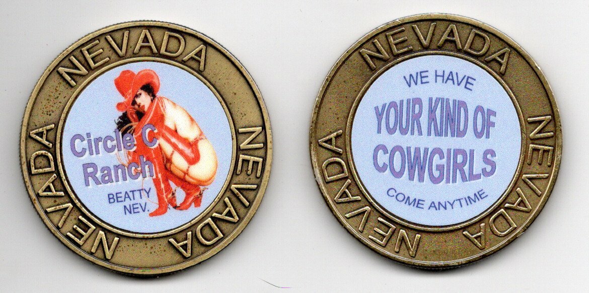 Famous Circle C Ranch Beatty NEV. Brothel Cowgirl Brass Cat House Brass ...