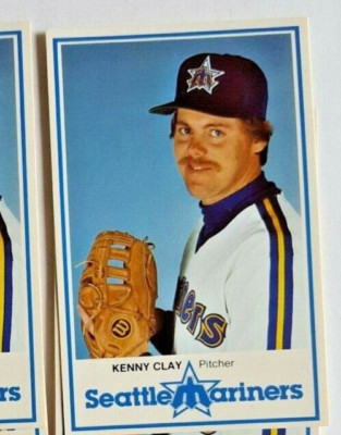 1981 SEATTLE MARINERS POLICE ISSUE PITCHER KENNY CLAY #8 NEAR MINT/MINT ...