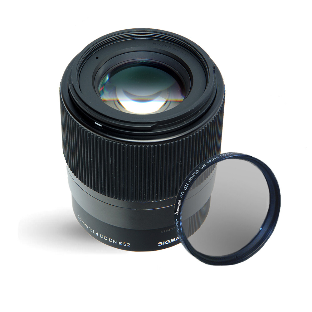 Sigma 30mm f/1.4 DC DN Contemporary Lens for Canon EF-M + UV Sigma 30mm f/1.4 DC DN Contemporary Lens for Canon EF-M + UV