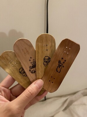 Four 30-32mm Professional Fingerboard Decks Boxy + Popsicle | eBay