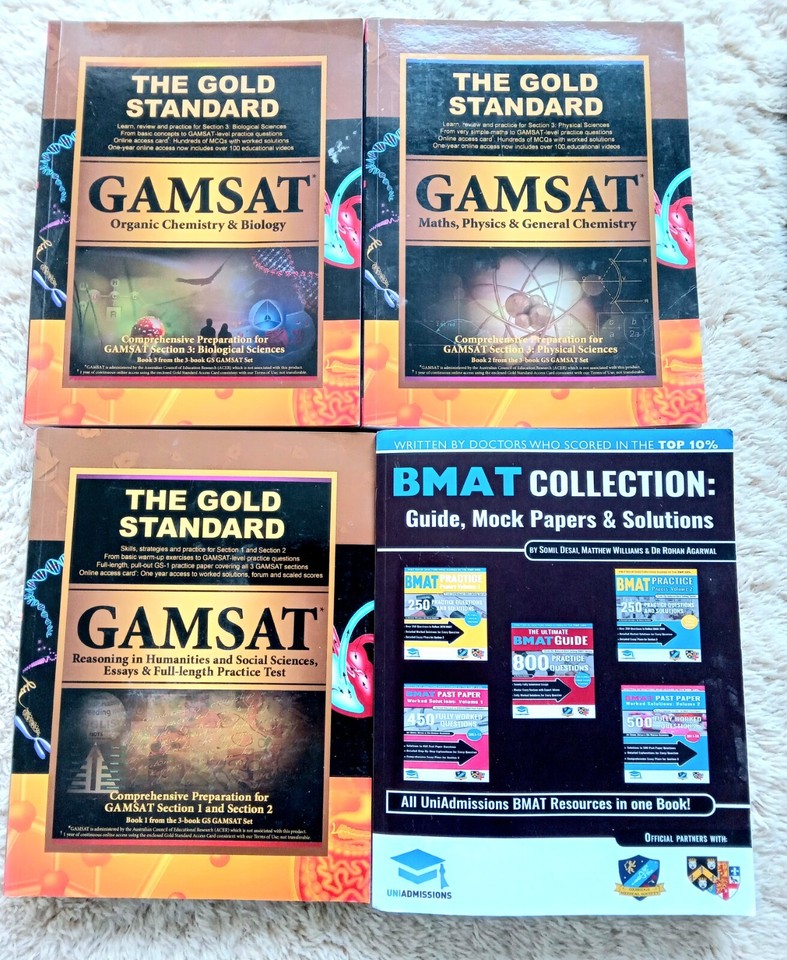 gamsat gold standard all books, BMAT Mock papers, medical school ...