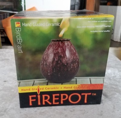 Firepot Hand Glazed Ceramic Purple large by Bird Brain (NEW) | eBay