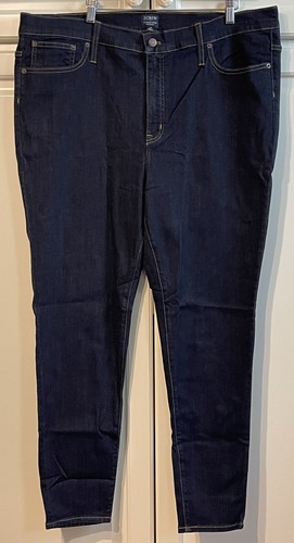 J. CREW Dark Wash DENIM High Rise Skinny Signature NWT Stretch Jeans Sz ...