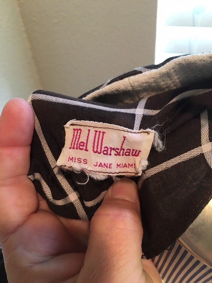 Mel Warshaw Miss Jane Miami S/M Dress 1970’s Vintage | eBay