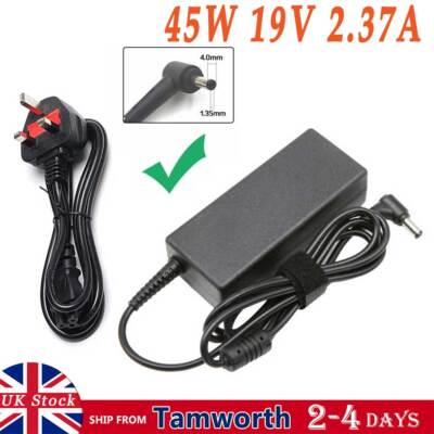 For Asus Vivobook S330F 45W AC Laptop Adapter Charger ADP-45ZE B UK 4.0 ...
