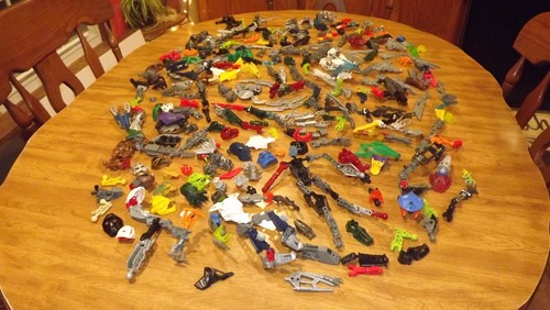 LEGO Bionicle Hero Factory Mixed Figures Parts Masks Weapons Huge Lot ...