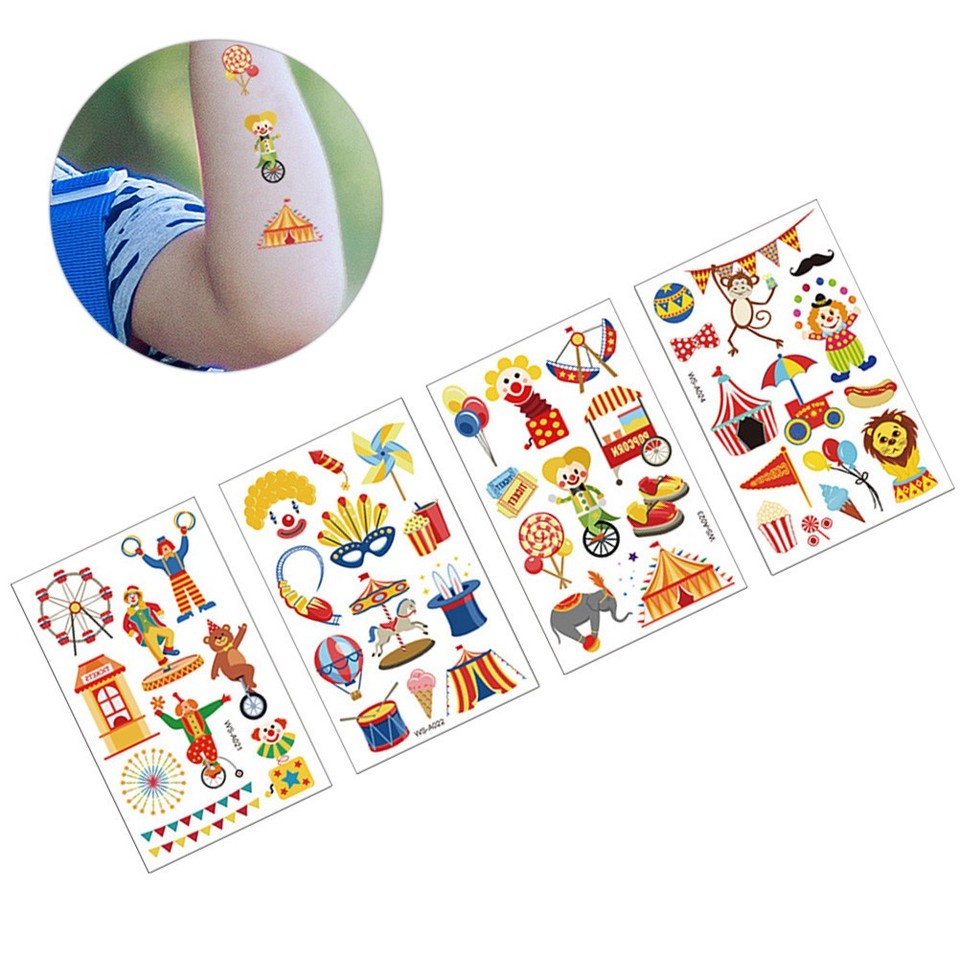 12 Sheets/Pack Sticker Packs Kids Cartoon Waterproof Festival Stickers ...