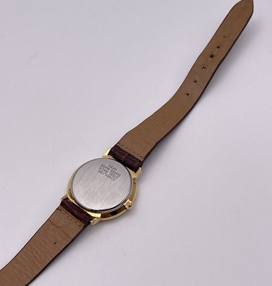 Vintage Exactly Moon Phase 27mm Ladies Wrist Watch Gold Tone Date | eBay