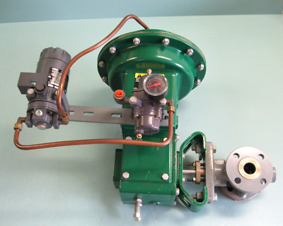 1" 150# Fisher Vee Ball V150 Control Valve 1052 Actuator 646 Transducer ...