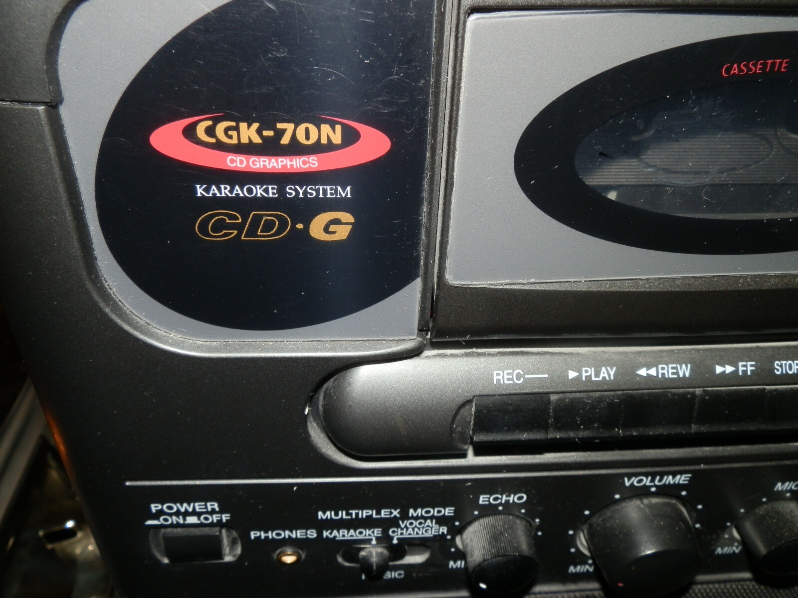 RSQ Brand Cgk-n70 Karaoke Machine w/Mics, Cables/CDs, Tested, Works | eBay