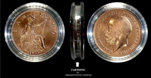 1923 FARTHING GEORGE V,COIN POLISHED IDEAL FOR 102 BIRTHDAY GIFTS ...
