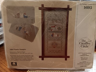 Creative Circle #1693 Family Sampler cross stitch kit | eBay