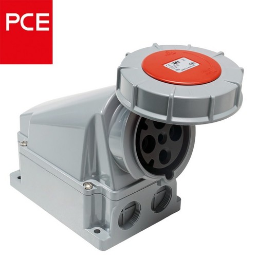 PCE 134-6 CEE-wall mounted socket [63A 4p 6h 380-415V P67] POWER TWIST ...