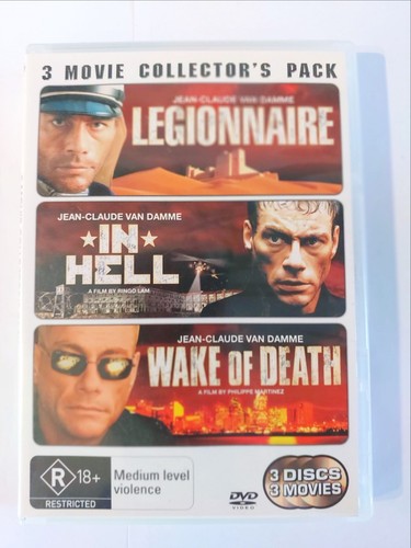 Wake Of Death / Legionnaire / In Hell JCVD ( 3 DVD Set ) Region 4, FREE ...