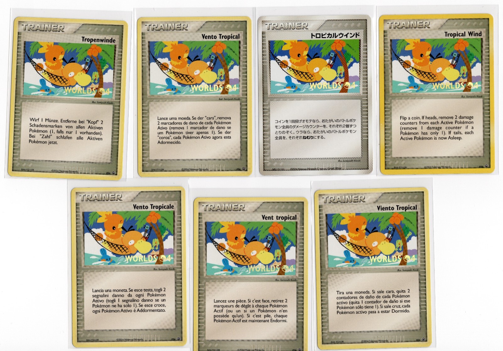 Pokemon COMPLETE SET of Tropical Wind #026 World Championships 2004 ...