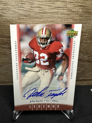 2006 UD Legends Legendary Signatures John Taylor Rare Auto San Fran ...