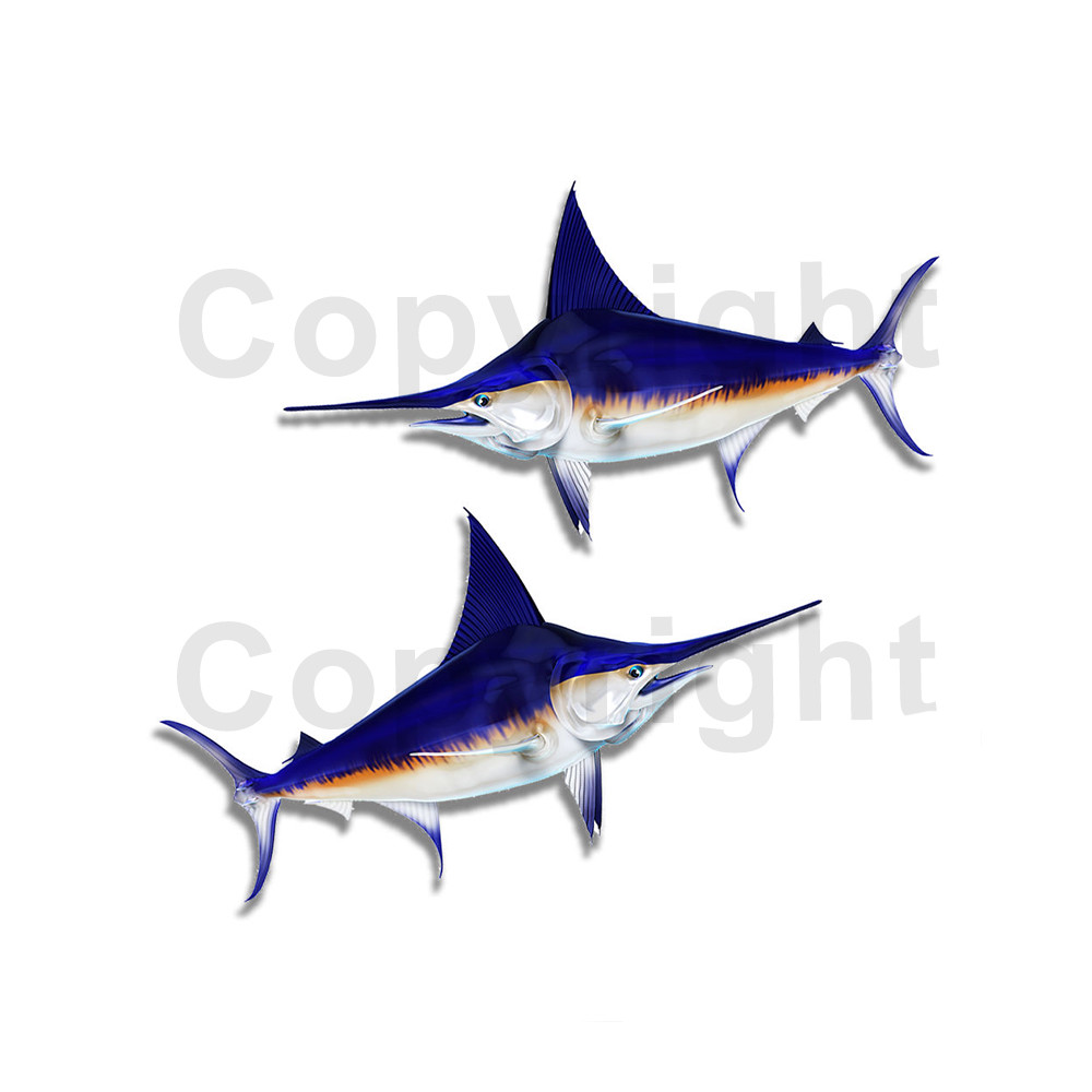 Swordfish Sticker Decal Fishing RV Boat Car Truck Camper Trailer F077 2 ...
