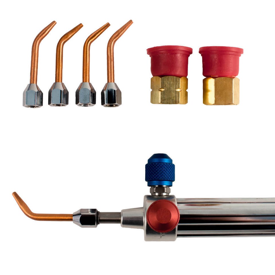 Gentec Small Torch Kit Oxy-Acetylene/Propane/Mapp Fuel- 5 Tips-12 Foot ...