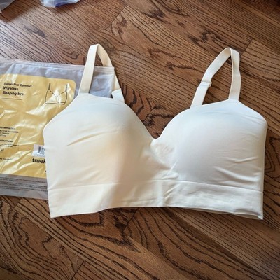 Truekind Bra 2XL XXL Supportive Comfort Wireless Shaper Bra Cream NWOT ...