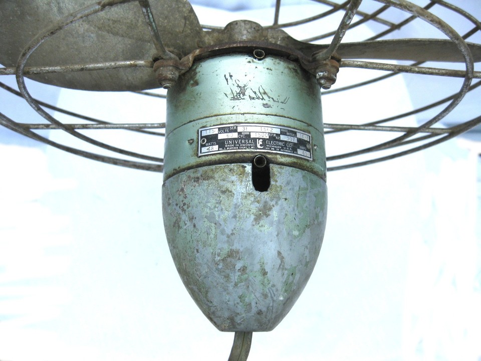 Vintage Mid Century Streamline Atomic Industrial Propeller Ceiling Fan ...