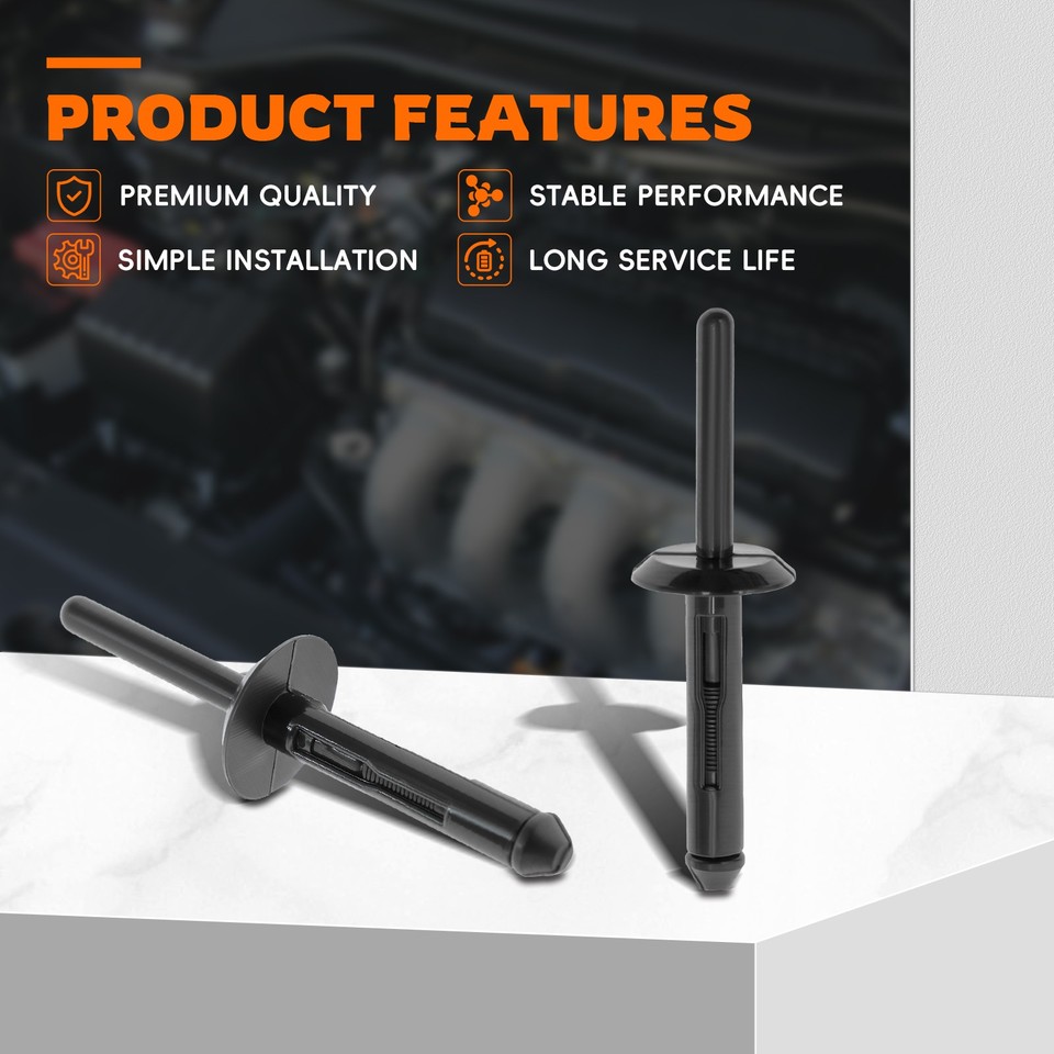 For Dodge Challenger Nylon Plastic Bumper Rivets Car Body Fastener ...