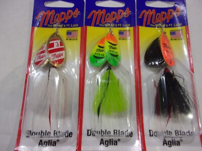 Mepps Dressed Double Blade Aglia spinner size 3 5/16 oz Choose your ...