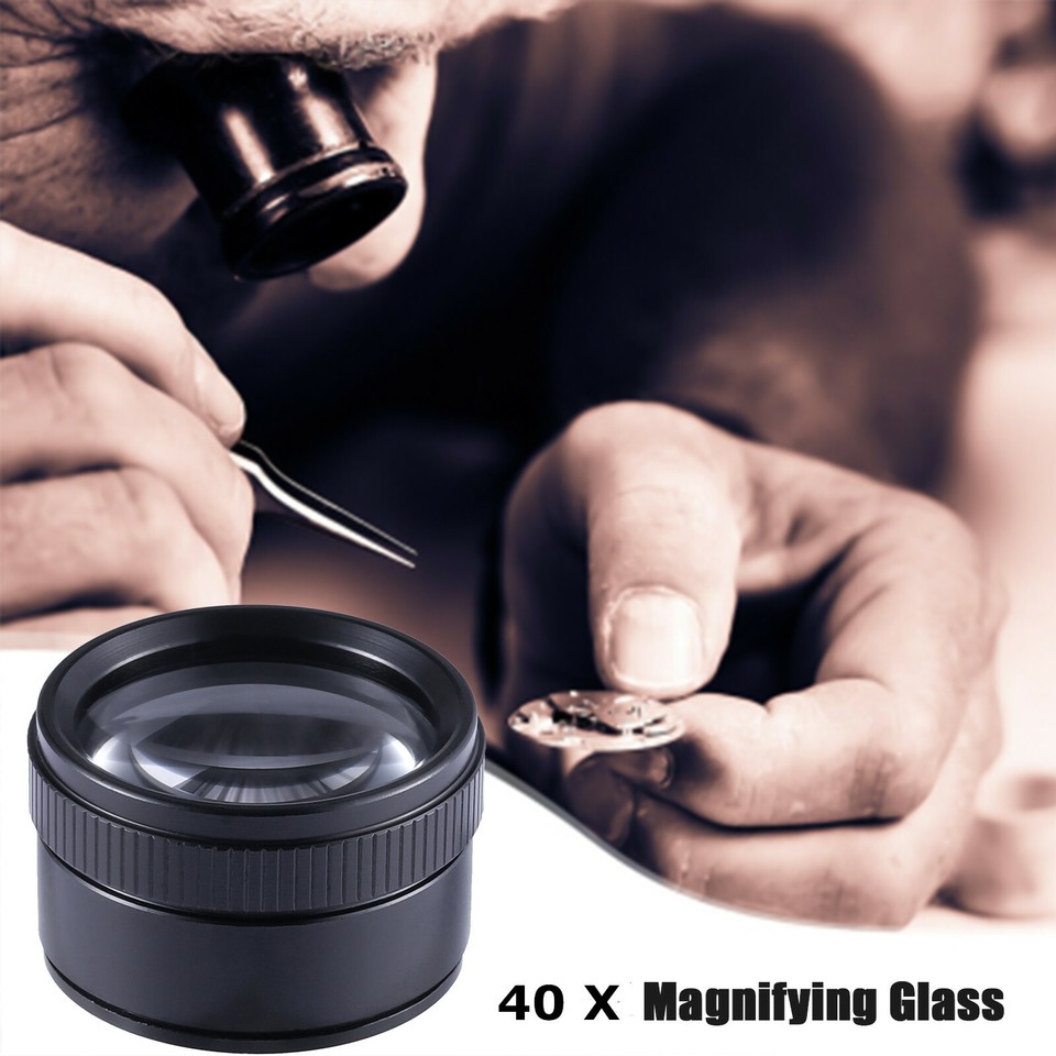 2 Pack 40X Magnifying Loupe Jewelry Eye Glass Magnifier Loop Watch ...