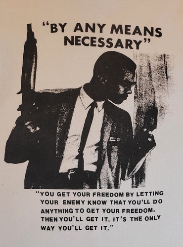 DetRetro313 Malcolm X "By Any Means Necessary" TSHIRT ORIGINAL SIZE ...