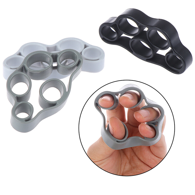 1PC Finger Gripper Strength Trainer Resistance Band Hand Grip Wrist ...