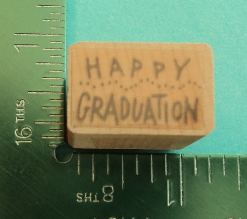 HAPPY GRADUATION Saying Rubber Stamp by Hero Arts | eBay