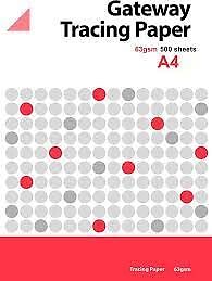 Natural Tracing Paper 63gsm A2 420mm x 594mm 500 Sheets 5019351100241 ...