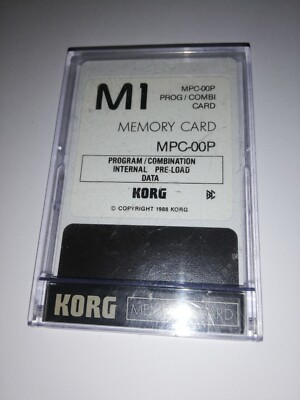 KORG CARD MPC-00P X 100 PROGRAM + 100 COMBI X KORG M1ex/M1Rex /T3 | eBay