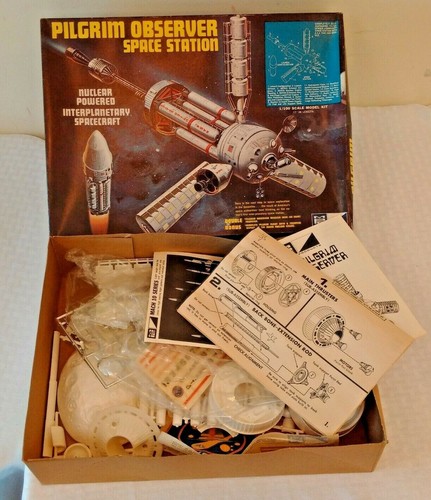 Vintage MPC Model Kit PILGRIM OBSERVER Space Station NASA Complete ...