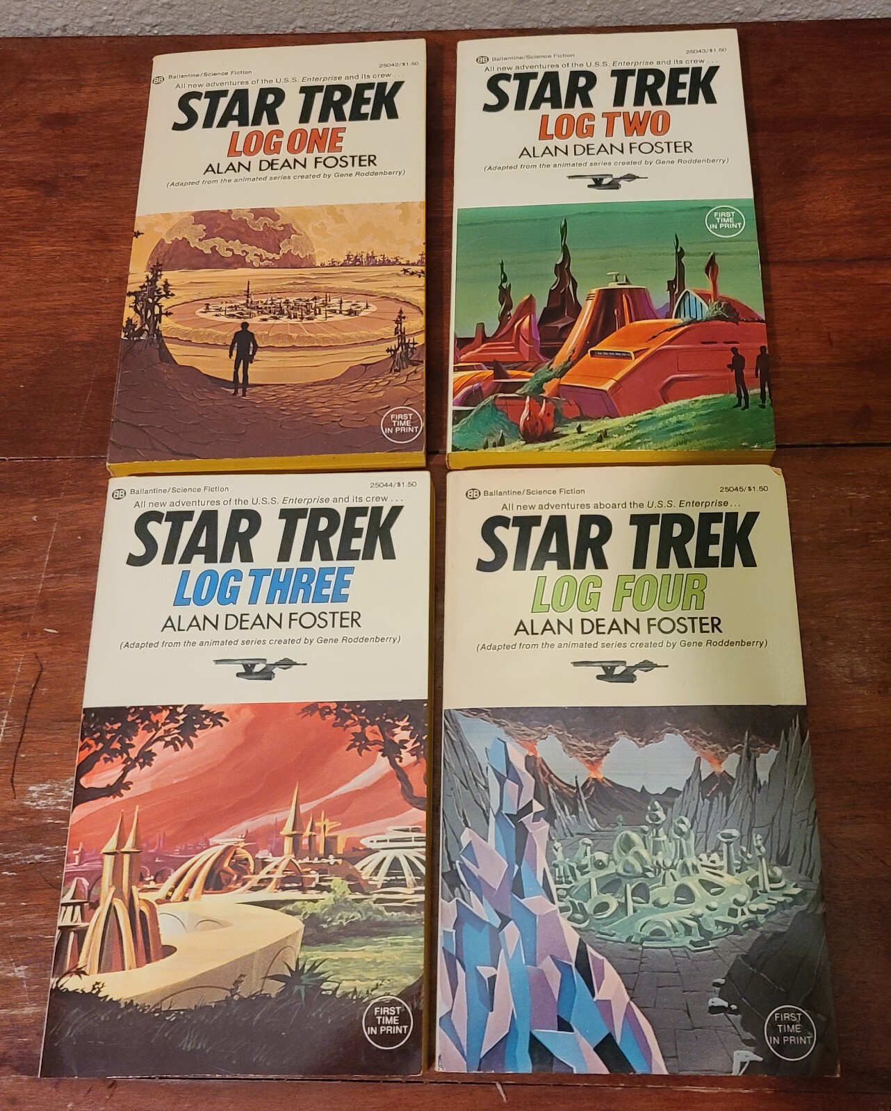 Vintage 1975 Star Trek Logs of the Starship Enterprise Four Book Set | eBay