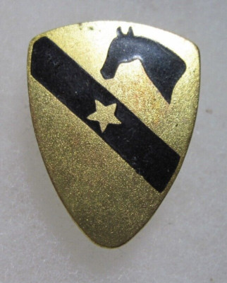 Army crest DI dui SB screwback ww2 2nd CAVALRY BRIGADE 1st Cav Division ...