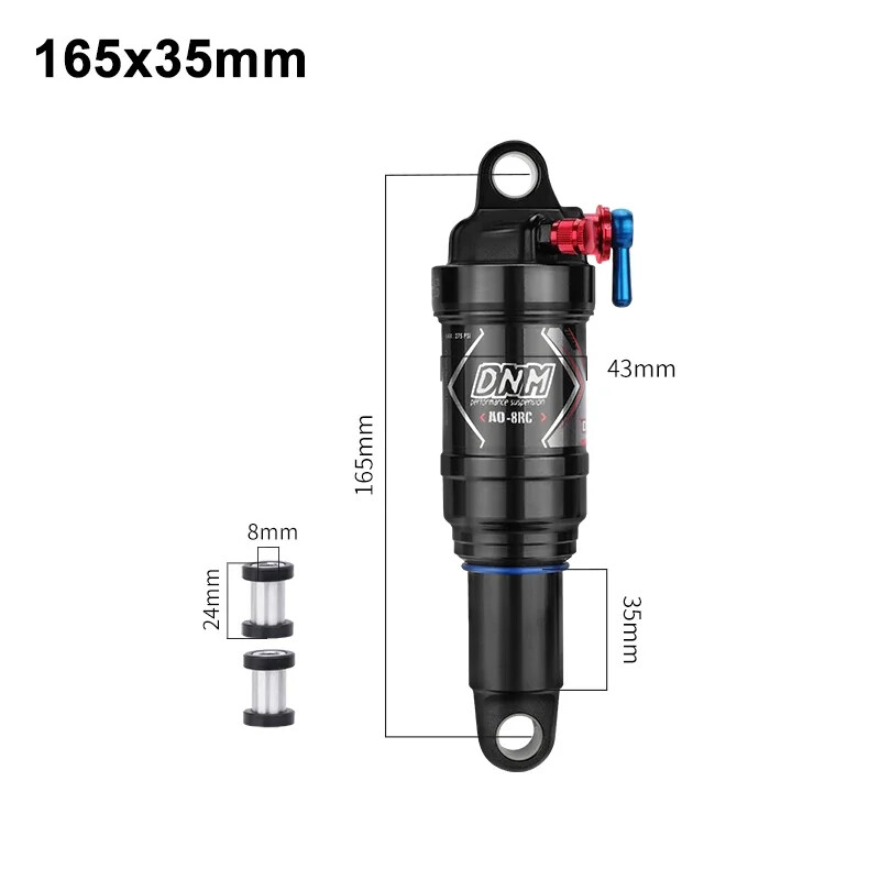 MTB Bicycle Rear Shock 165/190/200/210/230mm Downhill Air Bike Shock ...