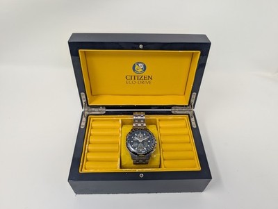 Mens Citizen Eco-Drive Sky Hawk Blue Angels WR200 Titanium Watch | eBay UK