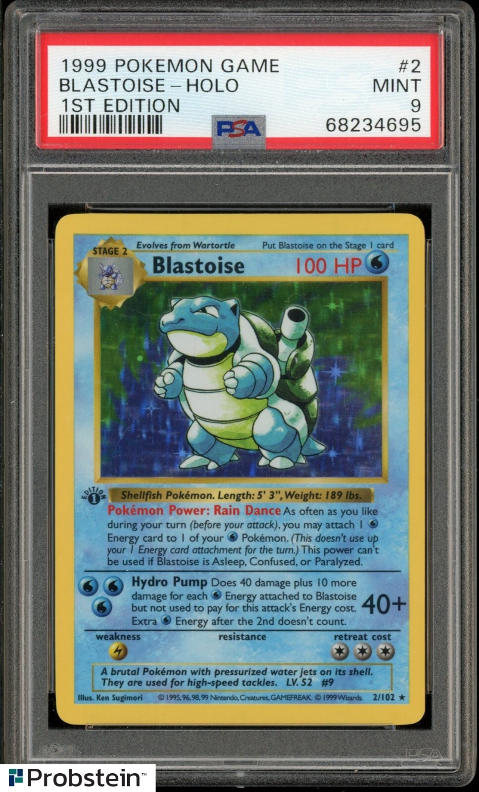 Blastoise 1999 Pokemon Game #2 1st Edition Holo Price Guide - Sports ...